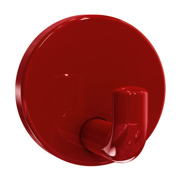 HEWI Single Hook DIA=50mm - Ruby Red