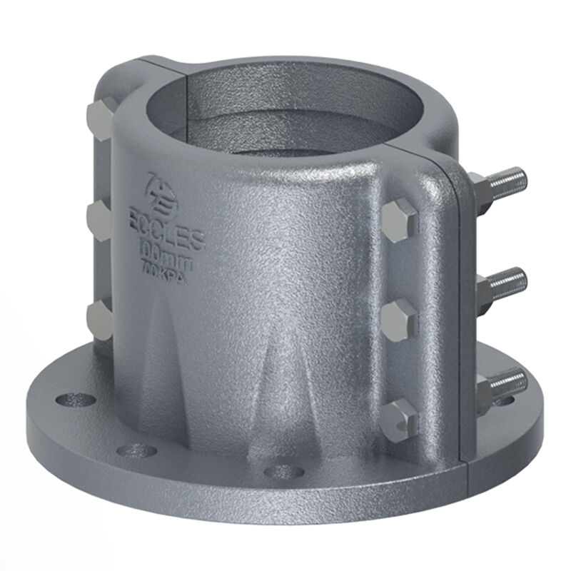 Aluminium 100mm Muff Coupling Complete 125 - 129mm Hose - Eccles