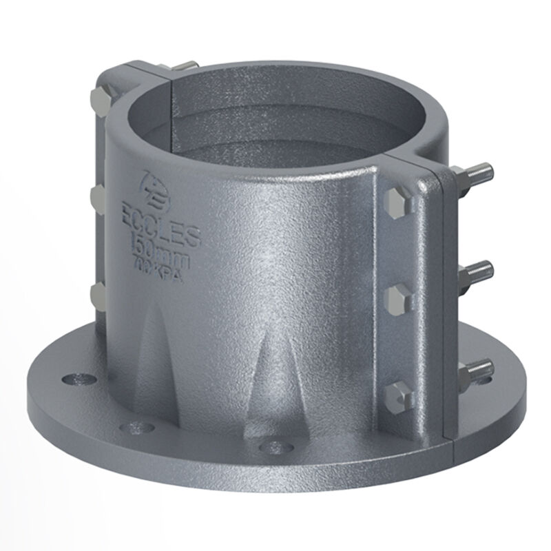 Aluminium 150mm Muff Coupling Complete 180 - 184mm Hose - Eccles