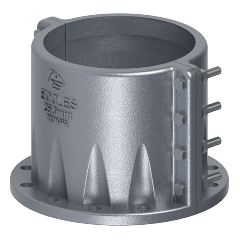 Aluminium 250mm Muff Coupling Complete 284 - 290mm Hose - Eccles