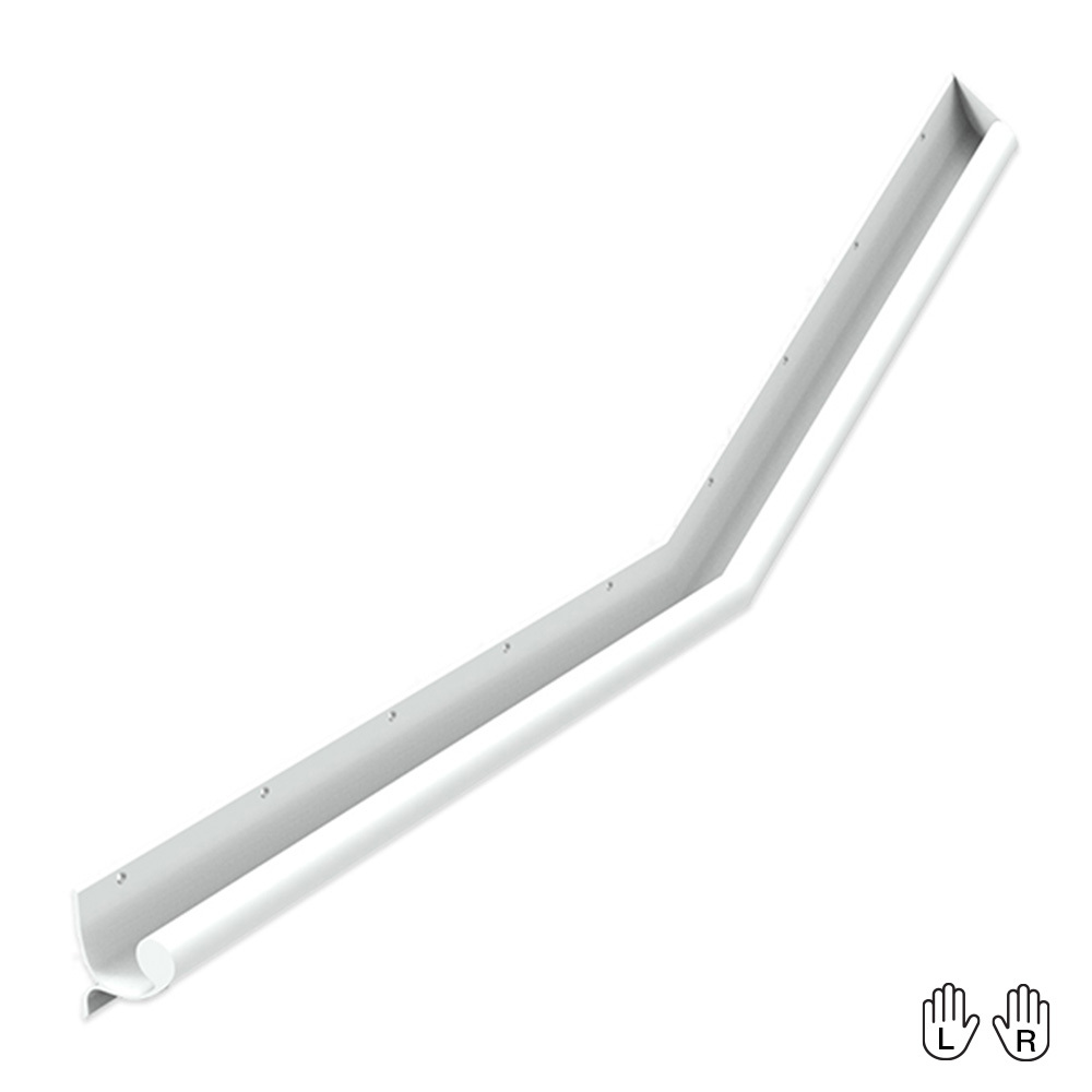 GalvinCare® Powder Coated MH Ligature Resistant 30° Grab Rail 700x950mm ...
