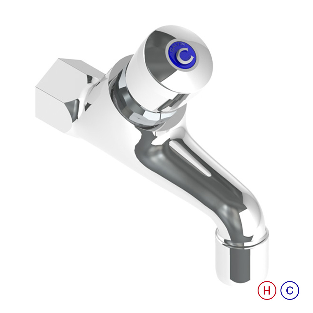 Ezy-Push® CP-BS Lead Safe™ Push Button Deluxe Bib Tap MI (Hot/Cold)