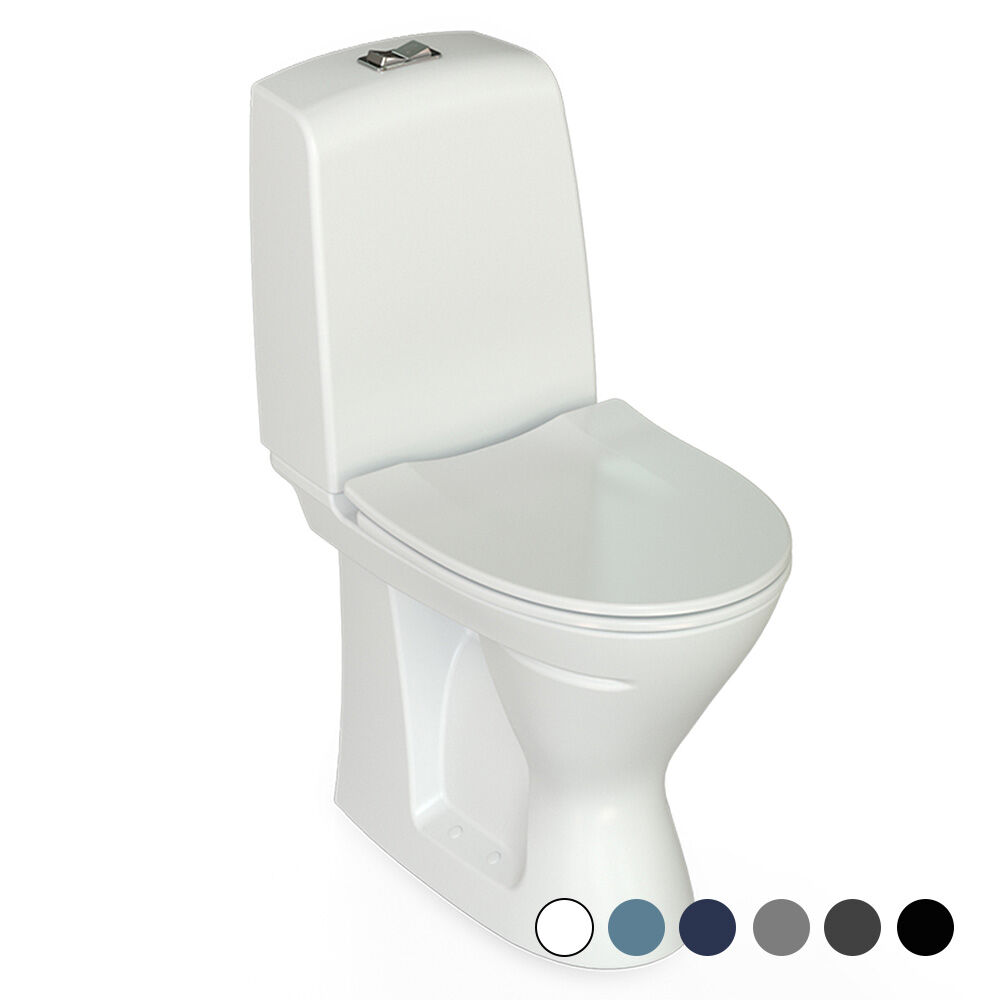 Ifo Spira 6261 Toilet with Pressalit Double Flap Seat - Ifo Kolo Pressalit